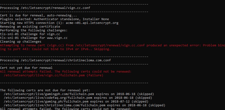 How to Renew Certbot SSL with Port 443 Problem – CodeFAQ